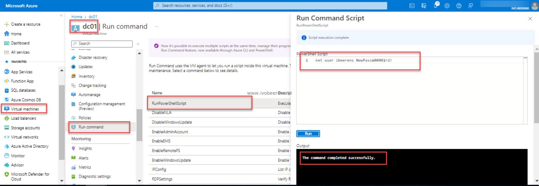 Quick tip: Reset the password of an Azure Virtual Machine Quick tip: Reset the password of an Azure Virtual Machine